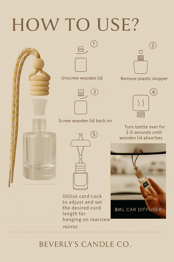 🌴 Island Drift – Car Diffuser (8ml) – Beverly's Candle Company